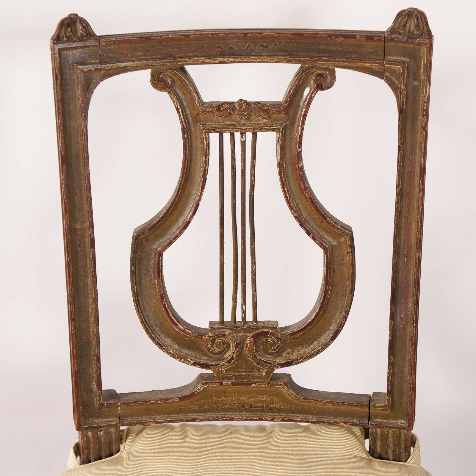 19th-Century Lyre-Back Swedish Side Chairs, Pair at 1stDibs