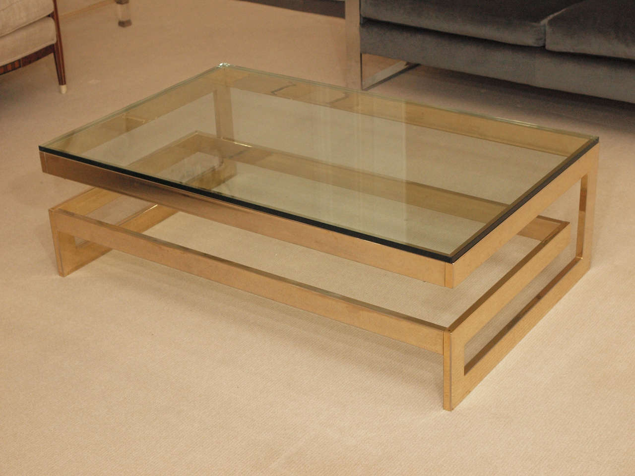 Italian "Geometric" Coffee Table at 1stDibs