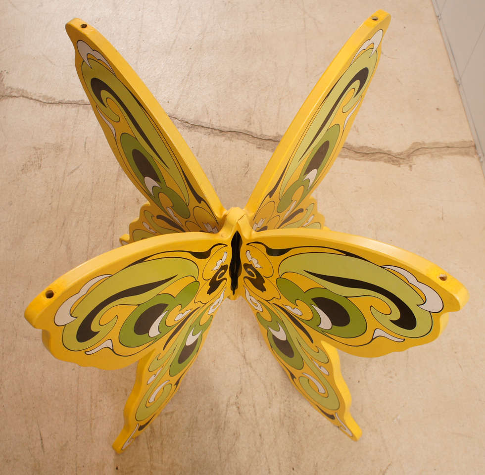 Butterfly Table For Sale at 1stDibs | stained glass butterfly bench ...