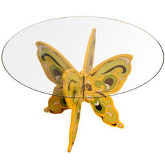 Butterfly Table For Sale at 1stDibs | stained glass butterfly bench ...