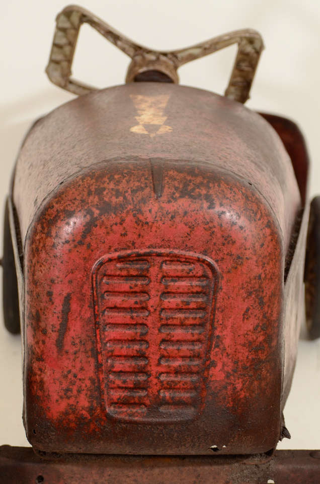 Vintage Child's Red Toy Car by Duke, England, Mid 20th Century at 1stDibs