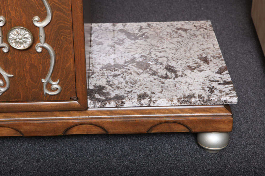 Renzo Rutili Style Credenza Console with Movable Cabinets by Albright ...