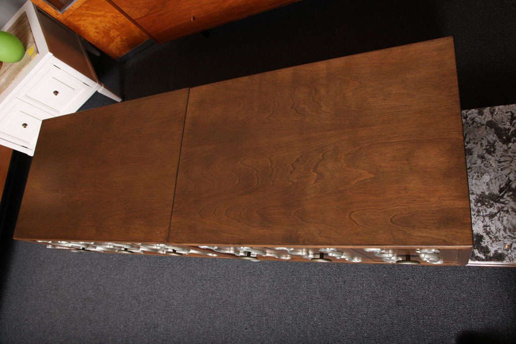 Renzo Rutili Style Credenza Console with Movable Cabinets by Albright ...