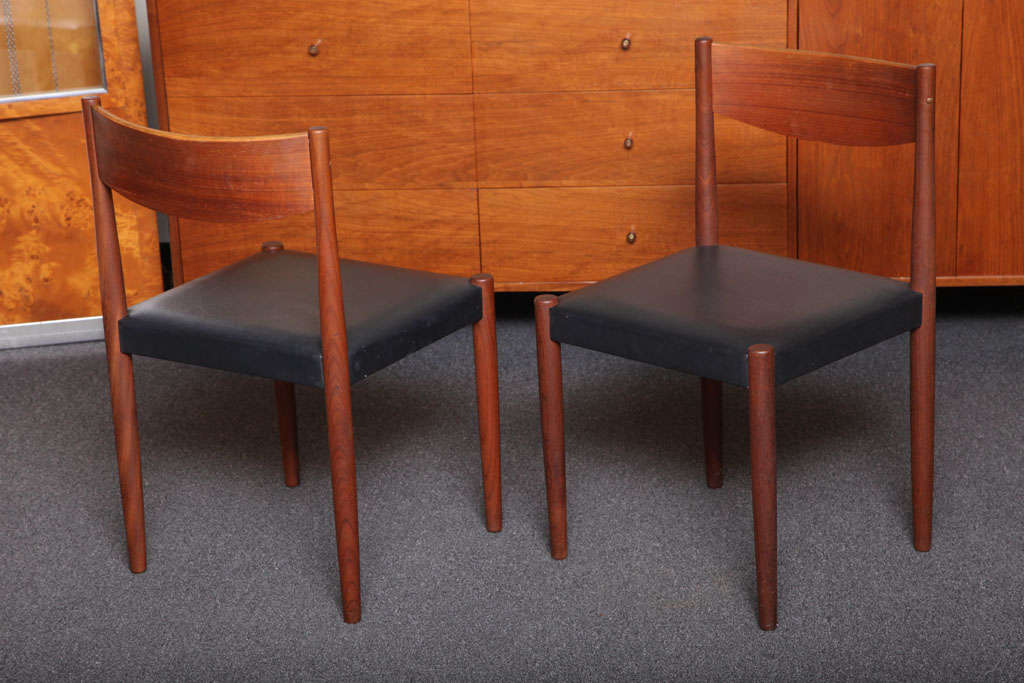 Four Poul Volther Danish Teak Dining Chairs Frem Rojle at 1stDibs ...
