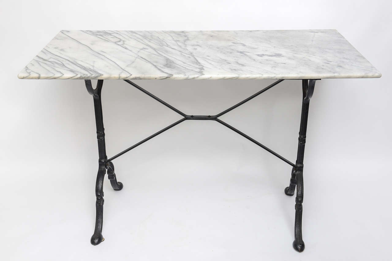 French Marble-Top Bistro Table at 1stDibs | french marble table, french marble bistro table ...