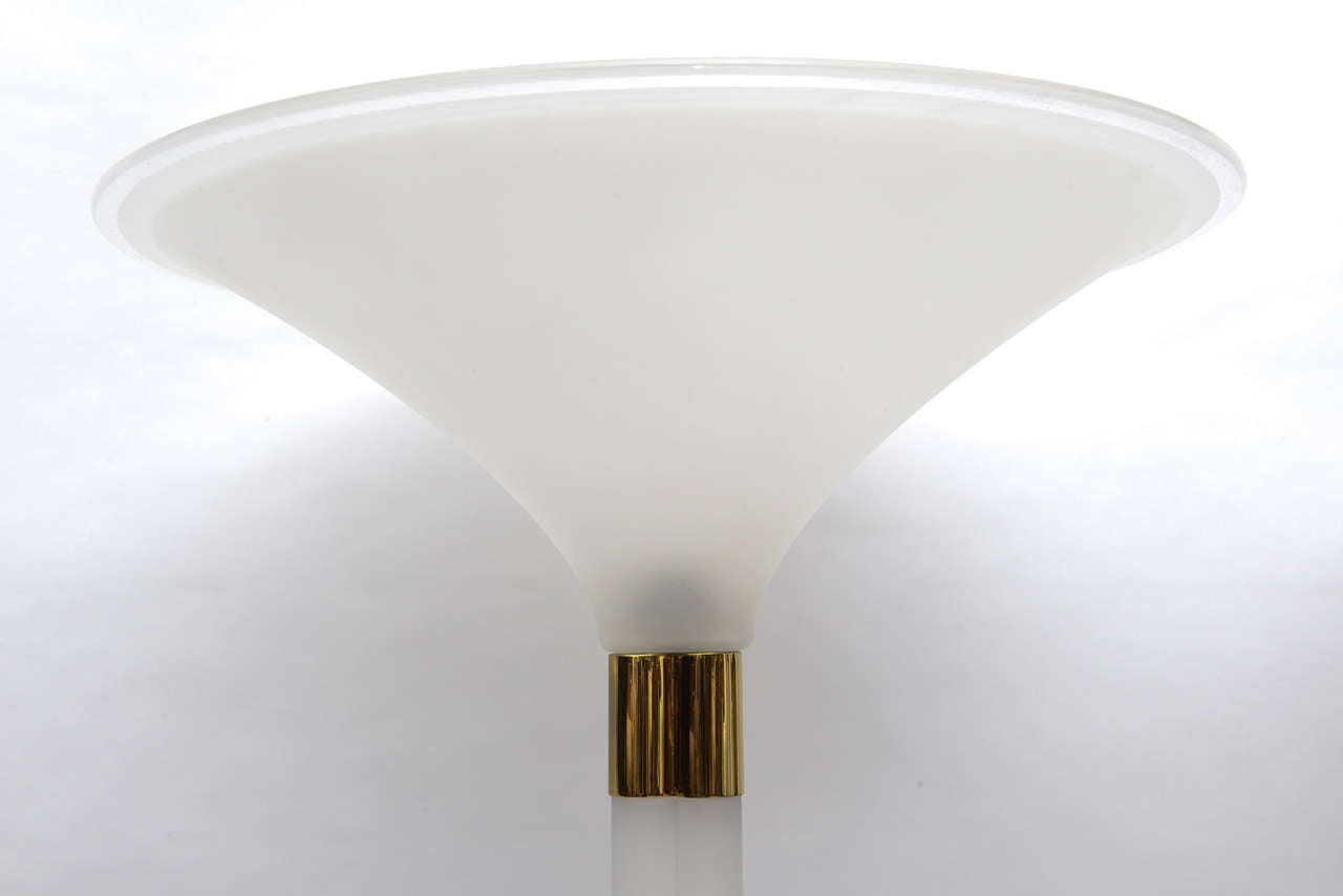 Pair of Karl Springer Torchieres at 1stDibs