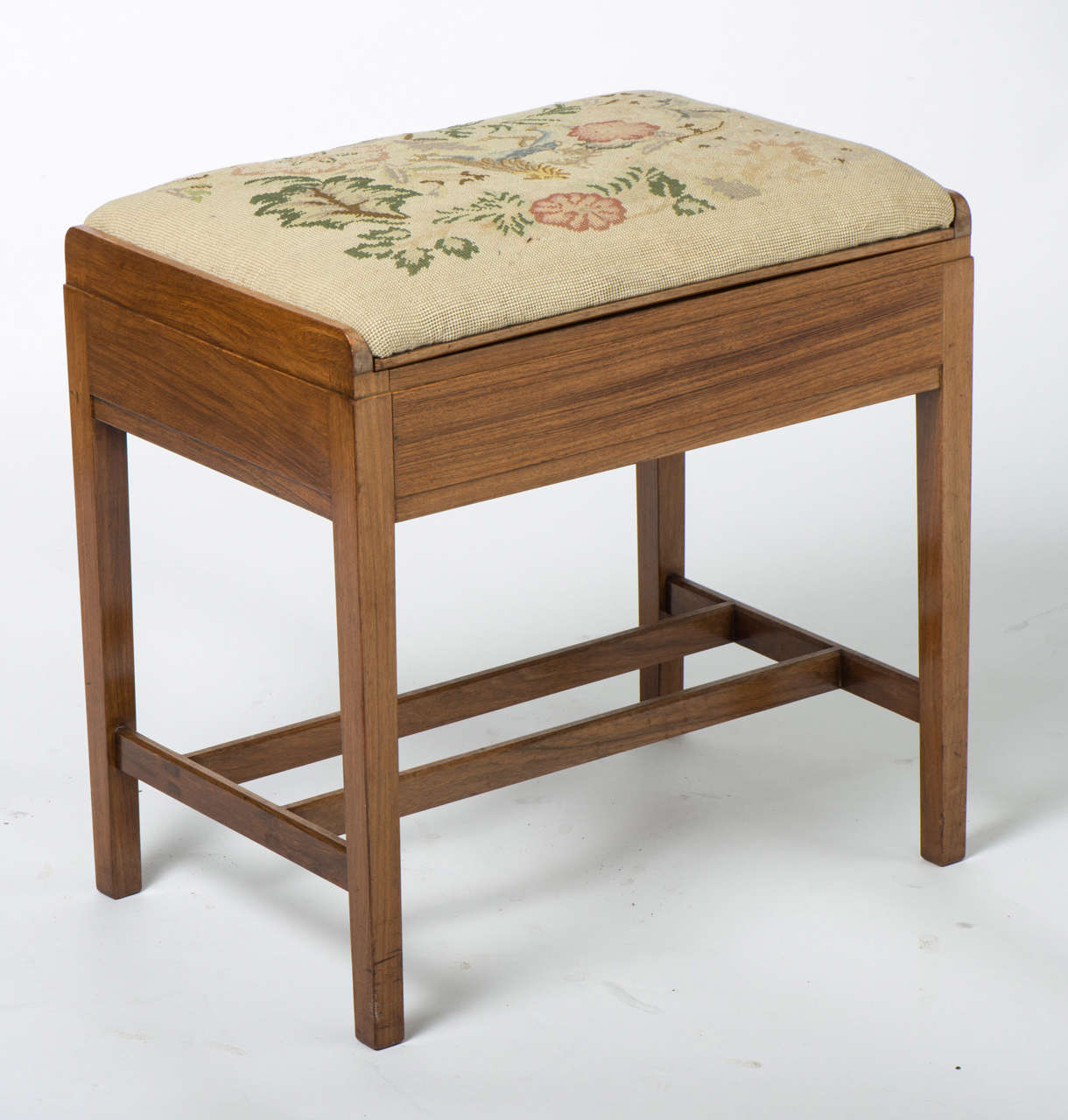 Edward Barnsley walnut piano stool, England circa 1949 For Sale at 1stDibs