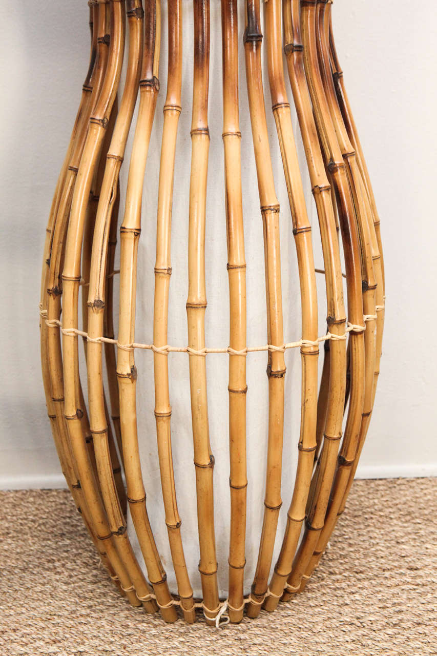 Tall Bamboo Hanging or Standing Light Fixture at 1stDibs | tall light ...