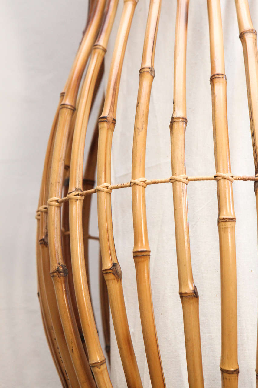Tall Bamboo Hanging or Standing Light Fixture at 1stDibs | tall light ...