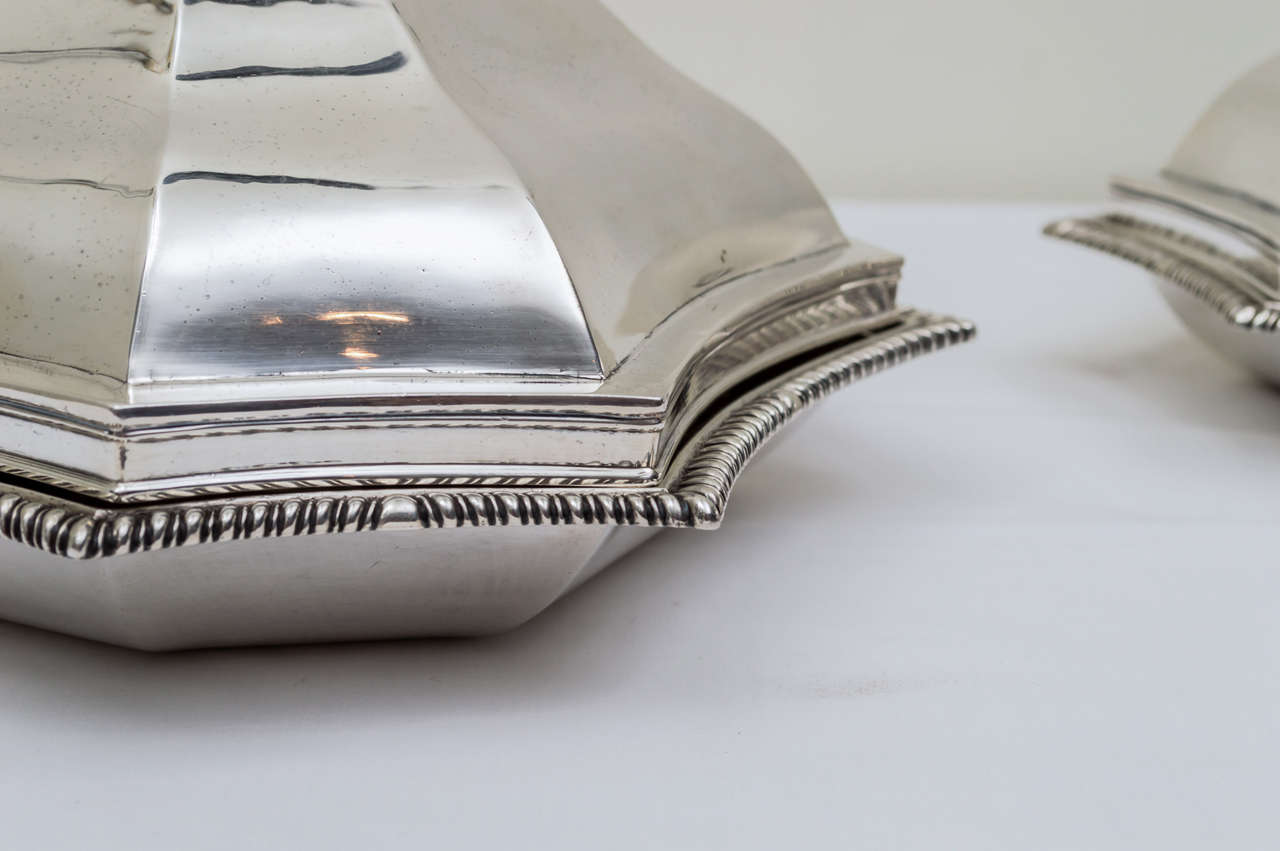 Early 19th Century Georgian Sterling Silver Covered Dishes with ...