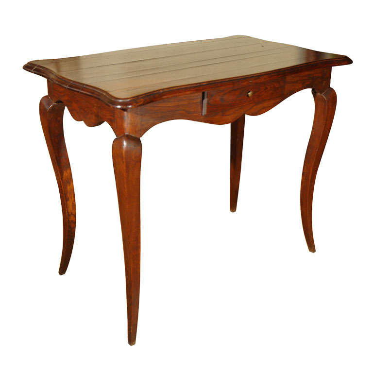 19th Century Oak Table with Cabriole Legs at 1stDibs