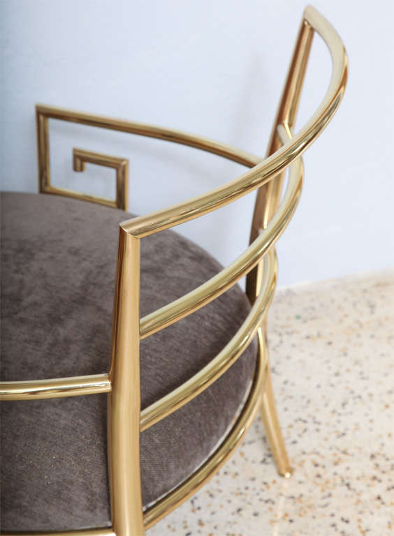 Solid Brass Greek Key Chair at 1stDibs | greek key chairs, greek key ...