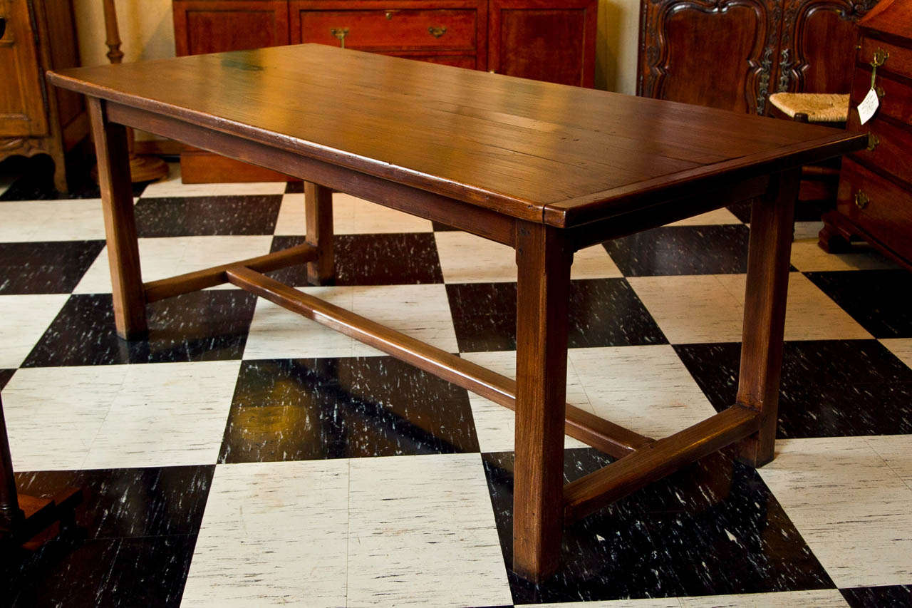 French Poplar Farm Table at 1stDibs