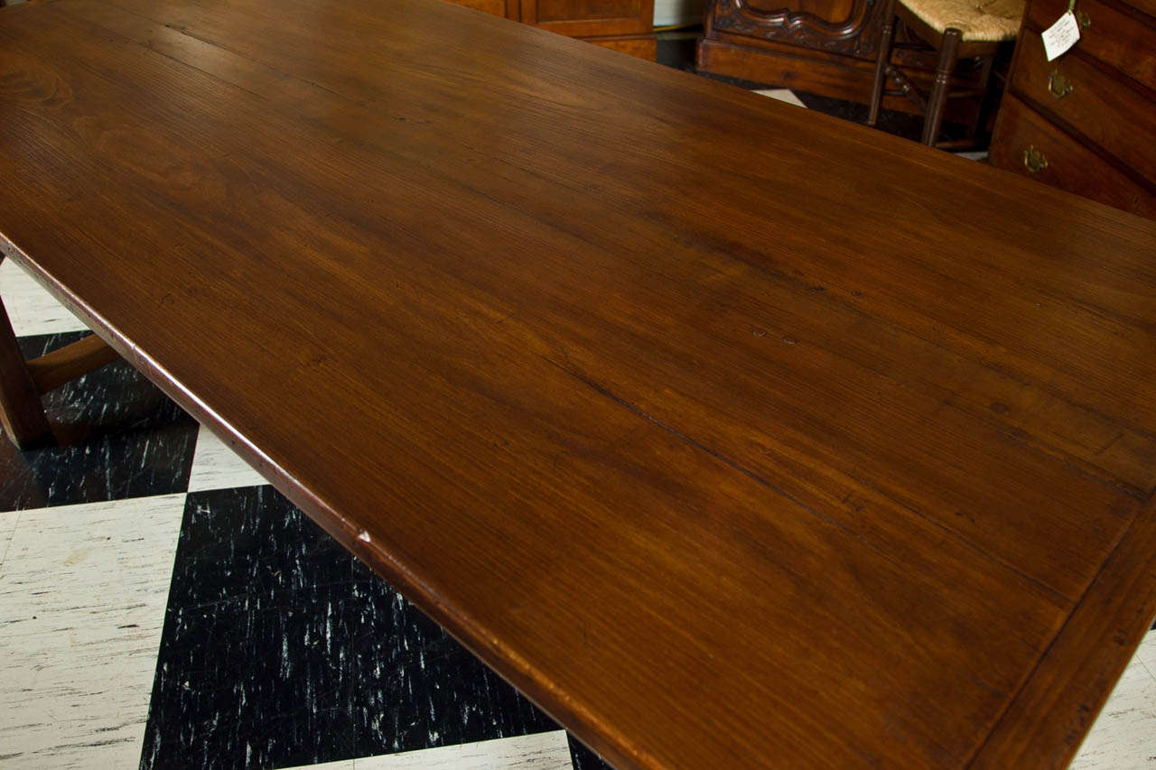French Poplar Farm Table at 1stDibs