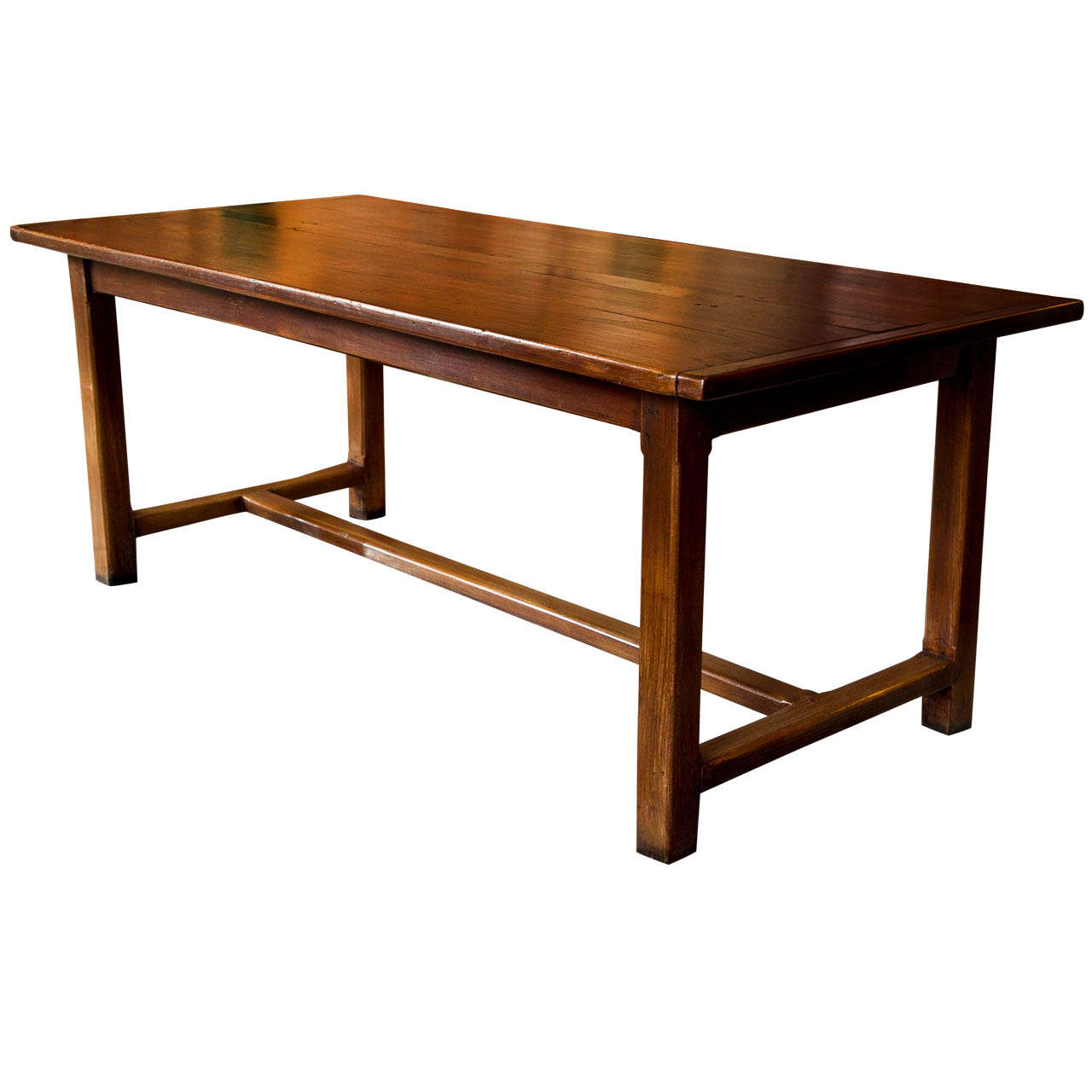 French Poplar Farm Table at 1stDibs