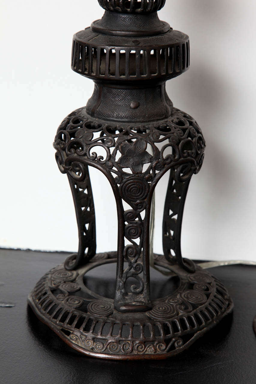 Bronze Filigree Lamps at 1stDibs