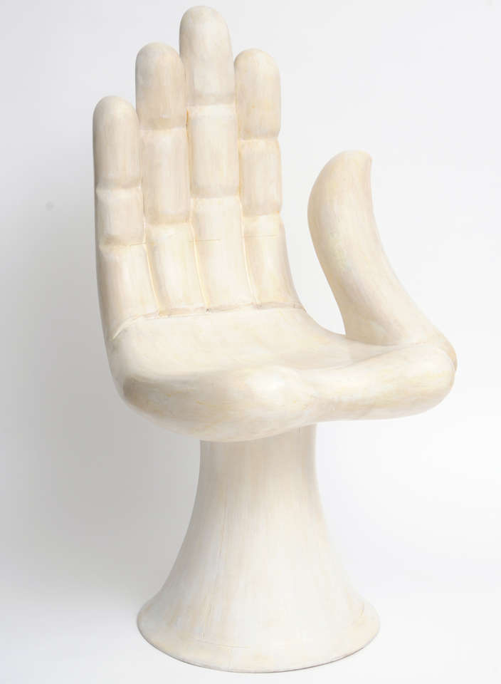 White Pedro Friedeberg Hand Chair at 1stDibs | white hand chair, hand ...