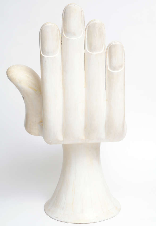 White Pedro Friedeberg Hand Chair at 1stDibs | white hand chair, hand ...