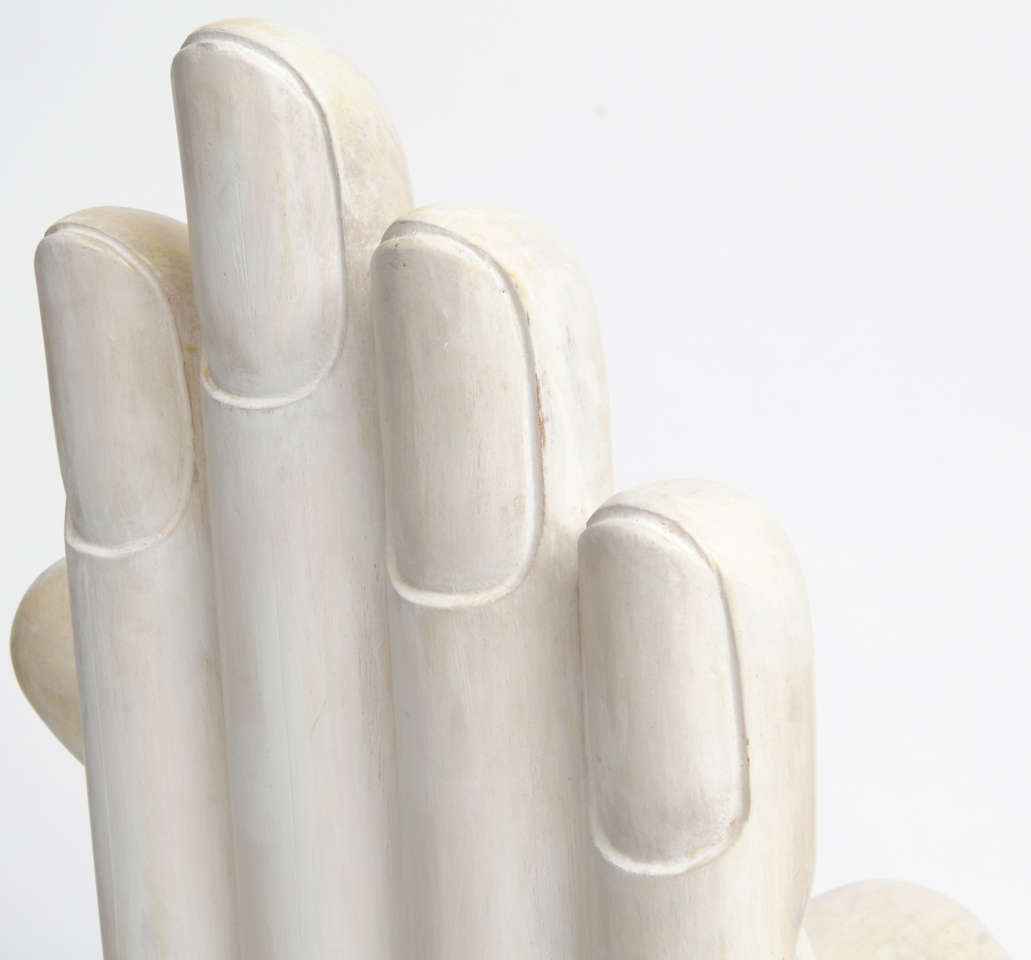 White Pedro Friedeberg Hand Chair at 1stDibs | white hand chair, hand ...