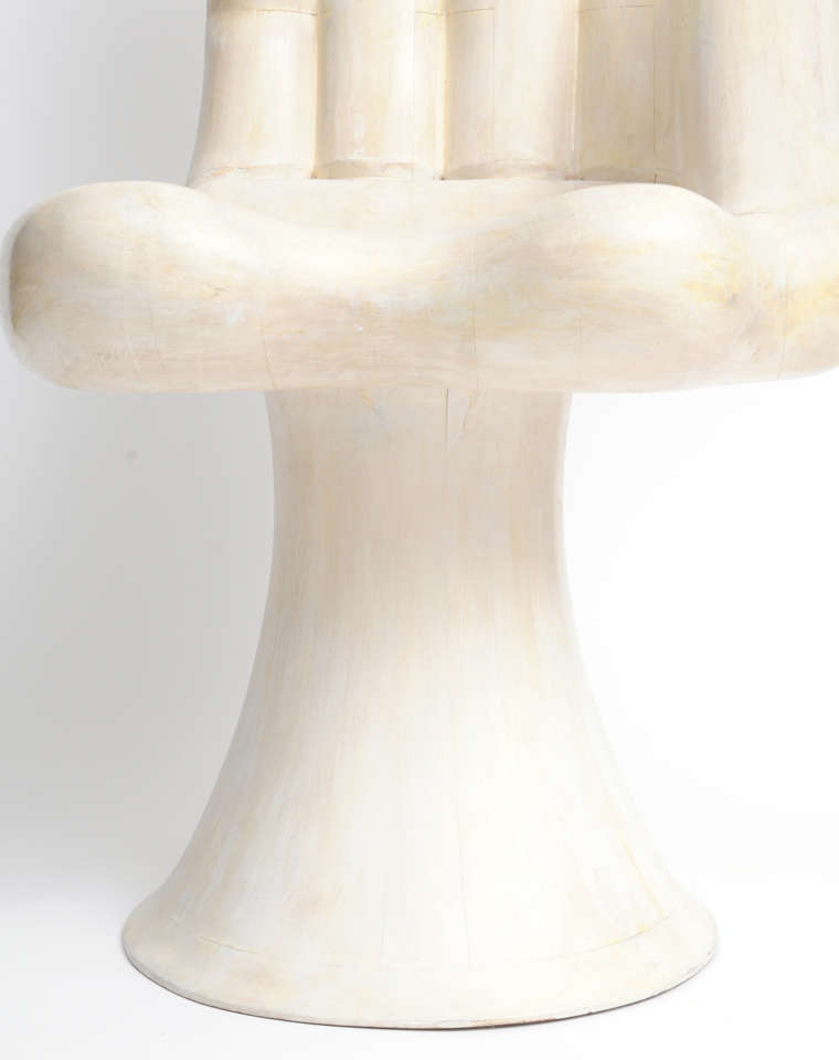 White Pedro Friedeberg Hand Chair at 1stDibs | white hand chair, hand ...