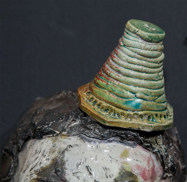 Wall Mounted Ceramic Clown at 1stDibs