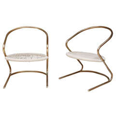 Pair of Indoor/Outdoor Rope Chairs at 1stDibs