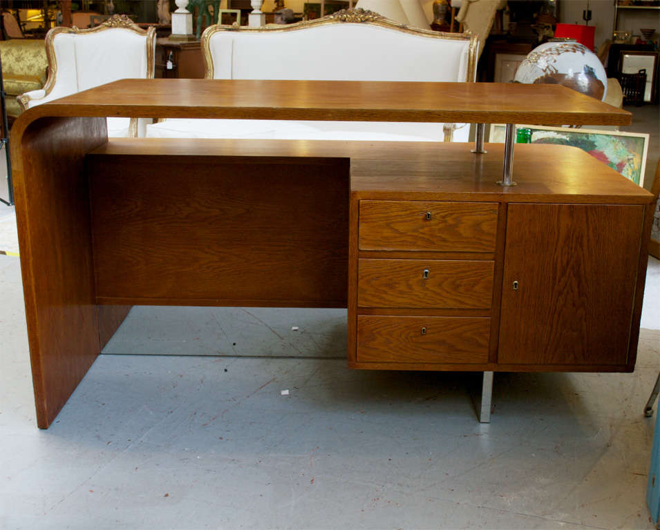 Streamline Moderne Desk And Chair Saturday Sale! at 1stdibs