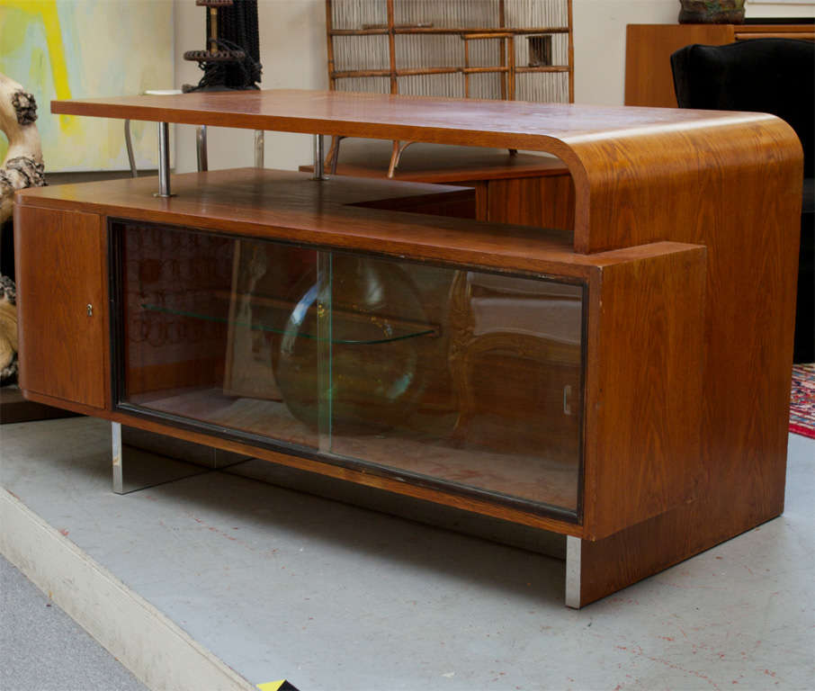 Streamline Moderne Desk And Chair Saturday Sale! at 1stdibs