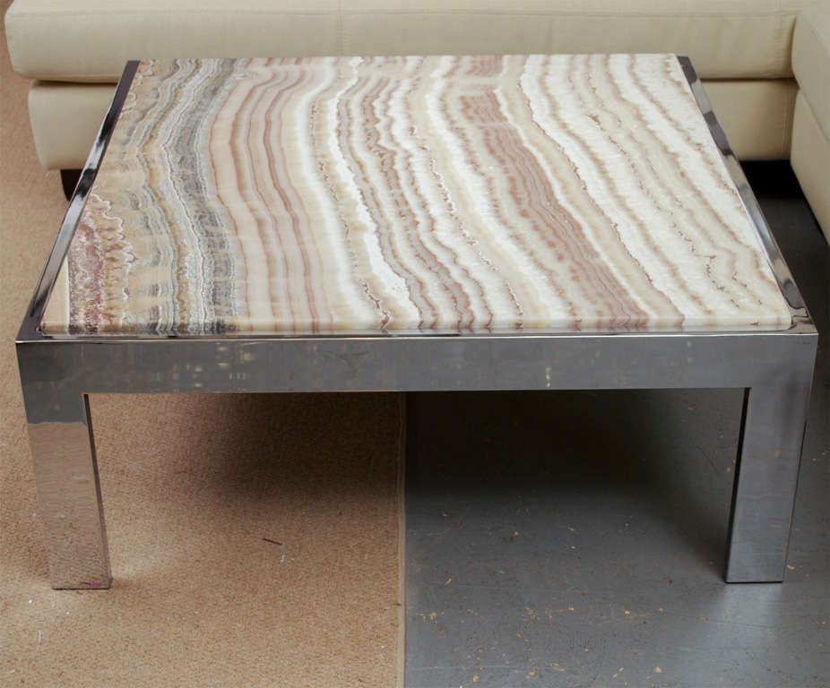 Pace Collection Onyx Top Coffee Table at 1stDibs