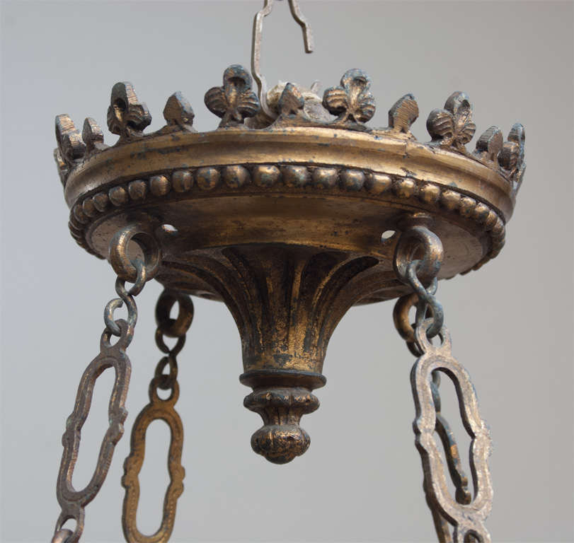 Pair of Continental Gothic Style, Four-Light Chandeliers at 1stDibs ...