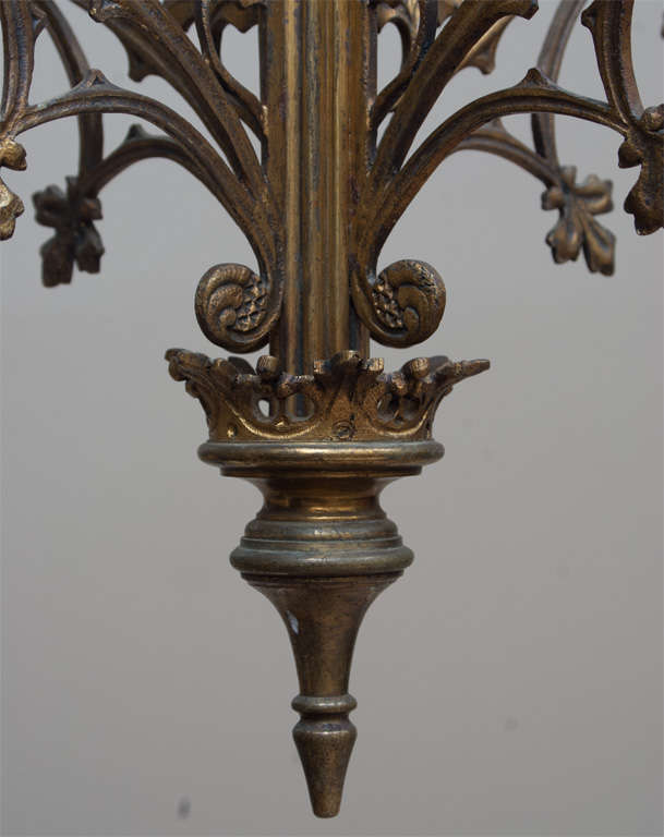 Pair of Continental Gothic Style, Four-Light Chandeliers at 1stDibs ...