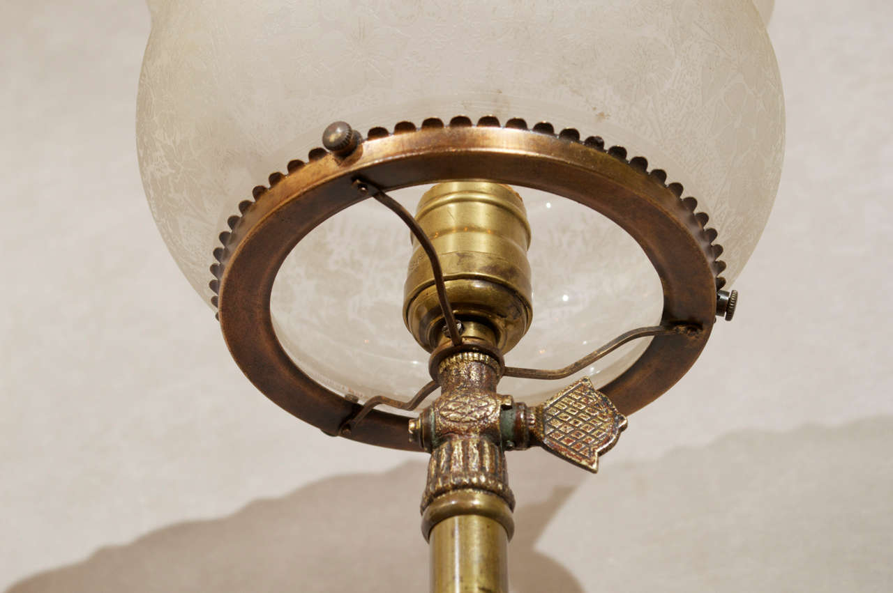 Aesthetic Period Newel Post Lamp at 1stDibs