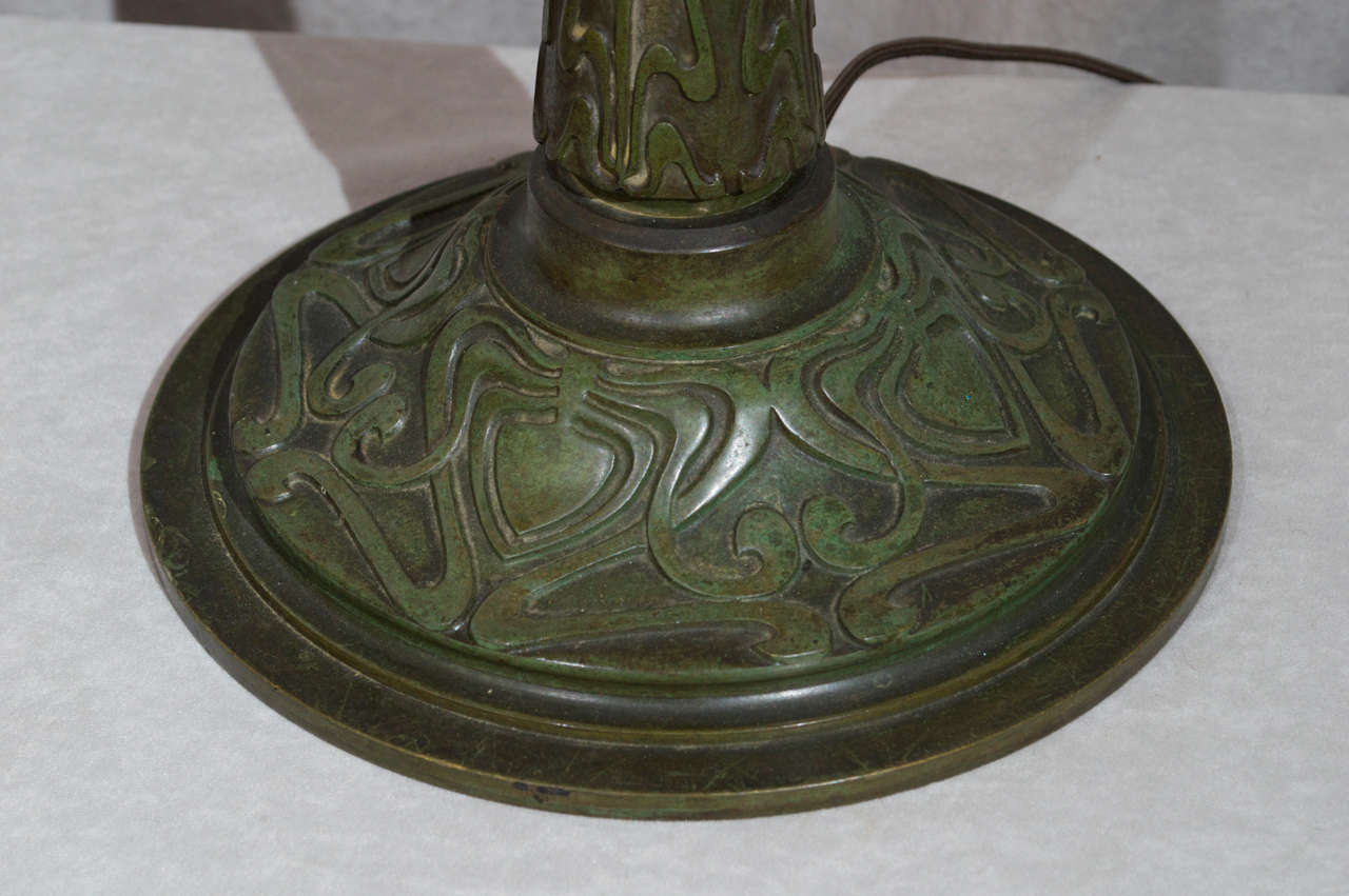 Leaded Glass Table Lamp by ''Gorham" at 1stDibs | gorham lamps, gorham ...