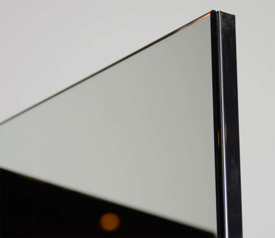 Pair Stunning of Three Paneled Mirrored Screens with Antique Mirror ...