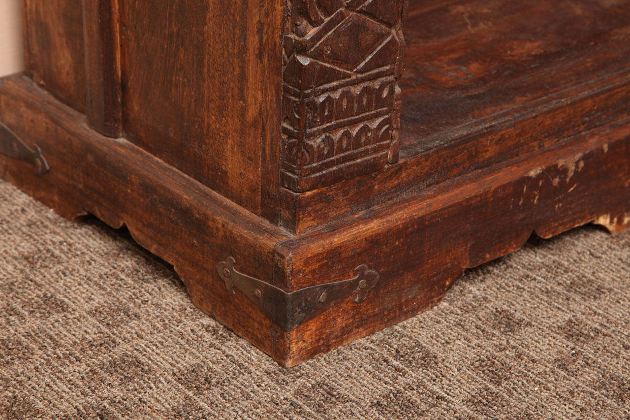 Tall Carved Wood Open Bookcase with Shelves from the Island of Java at ...