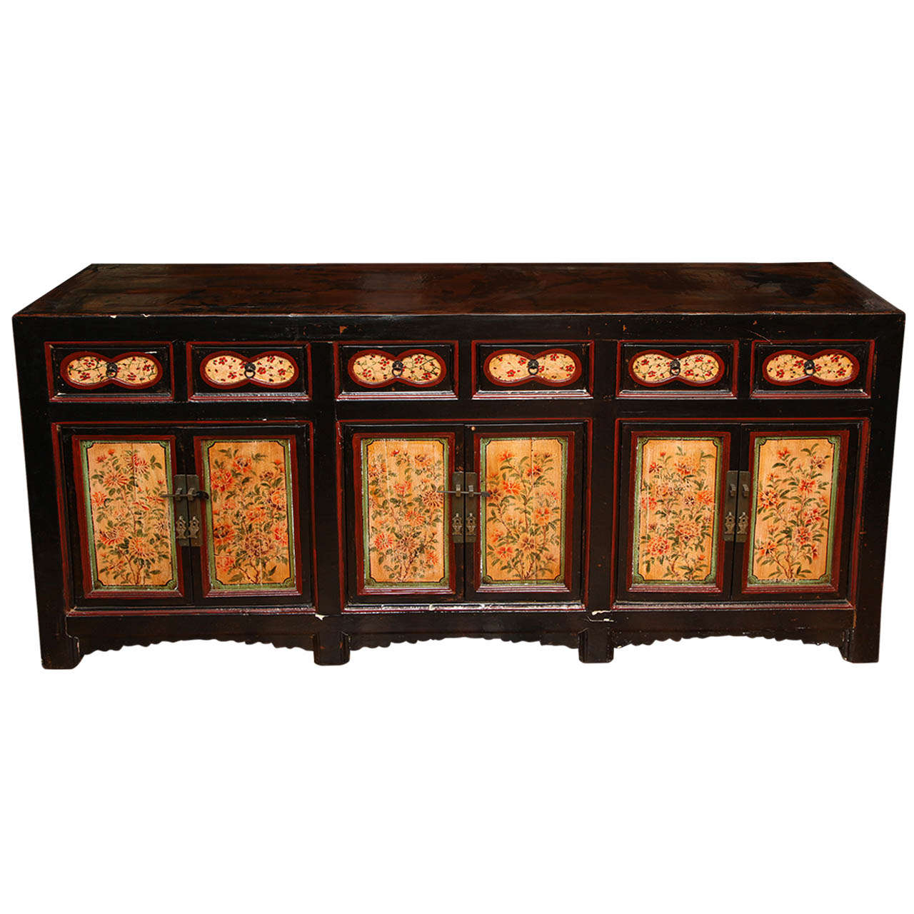 Antique Hand-Carved Chinese Sideboard at 1stdibs