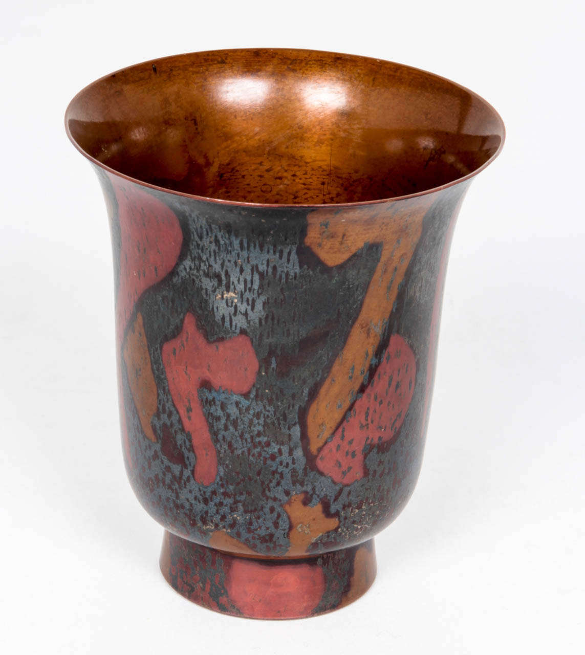 WMF Ikora Germany Art Deco Dinanderie Tulip Vase 1925 For Sale at 1stDibs