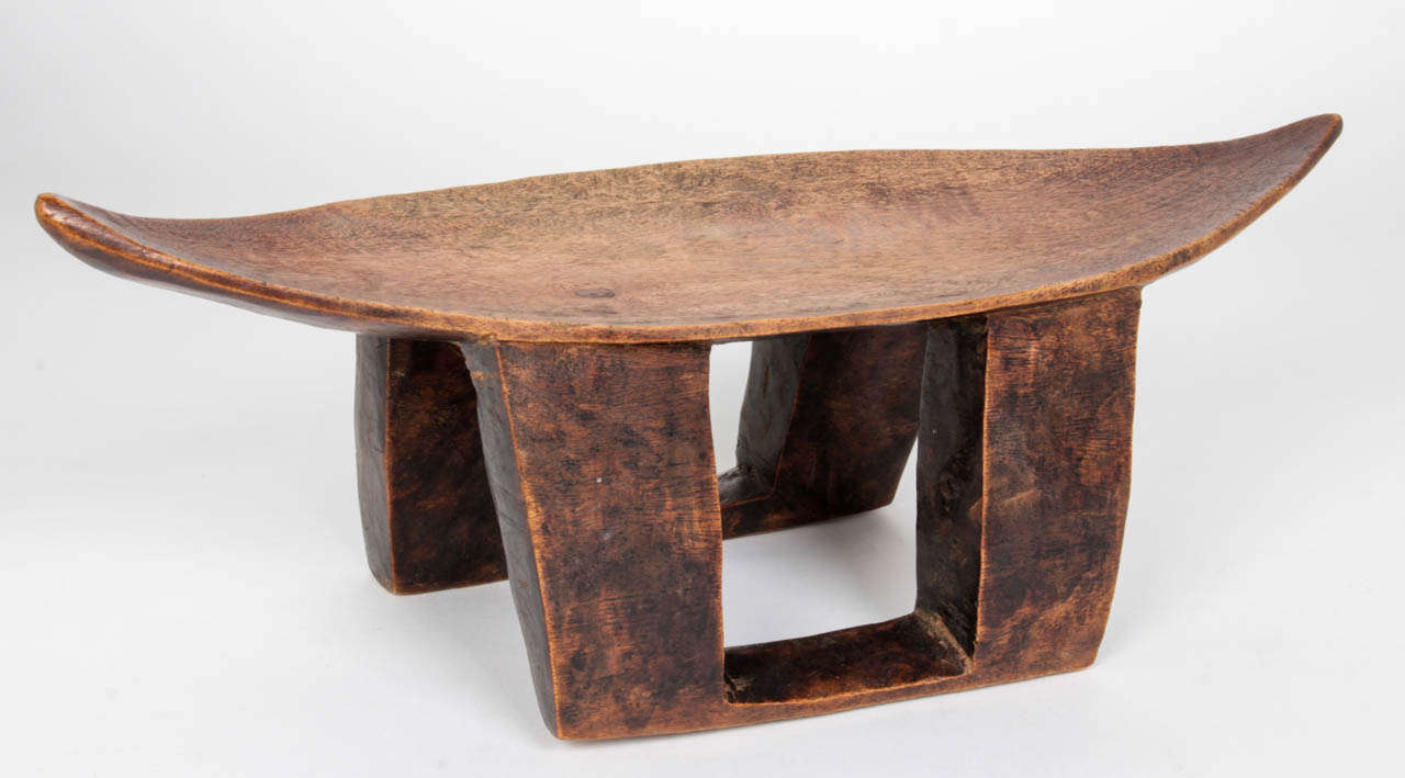 Somalia African Tribal Wood Headrest Early to mid 20th Century For Sale ...