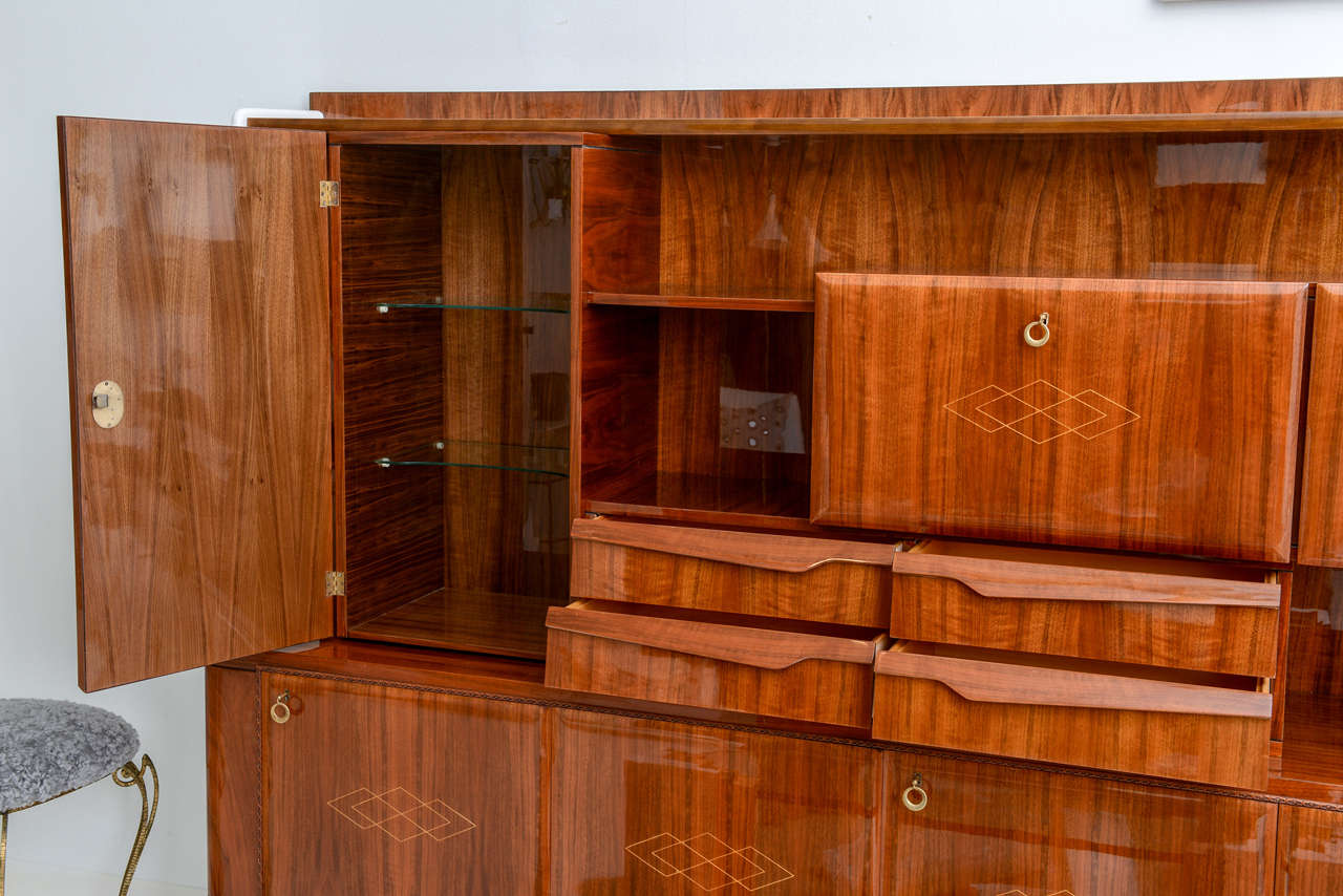 Stunning Mid-Century Italian Wall Unit at 1stDibs