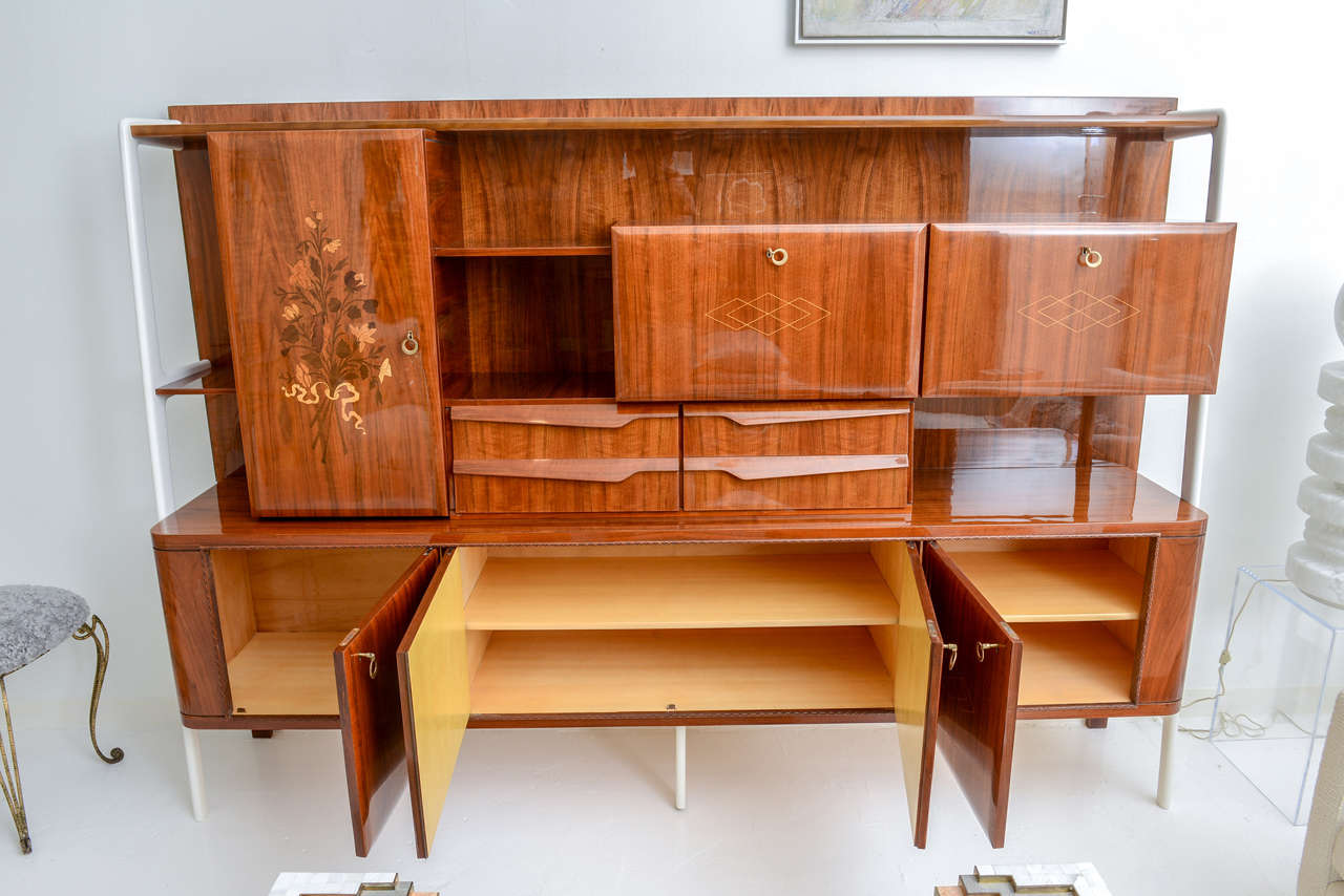 Stunning Mid-Century Italian Wall Unit at 1stDibs
