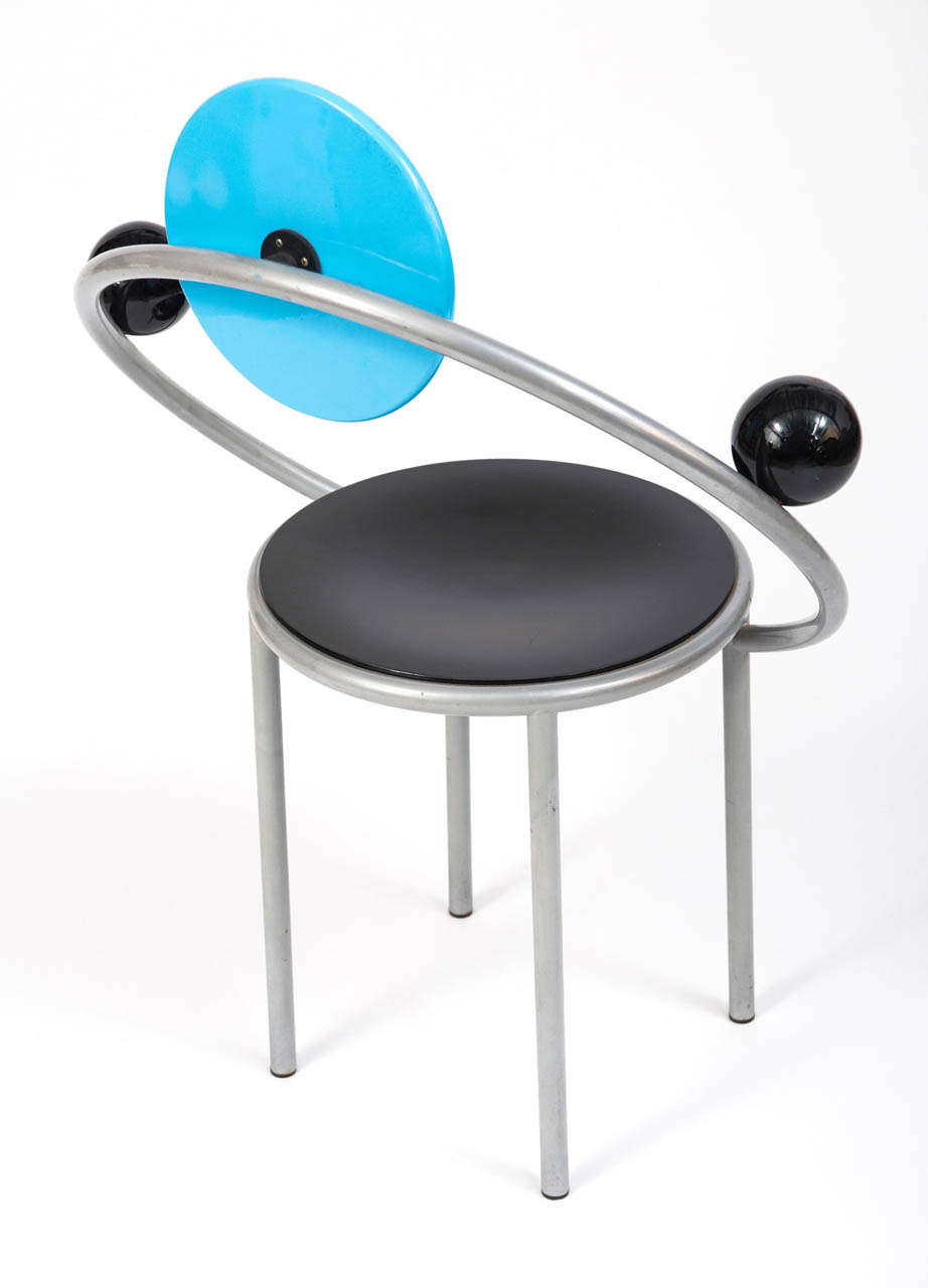 A set of eight “First” Memphis Chairs, designed by Michele De Lucchi ...