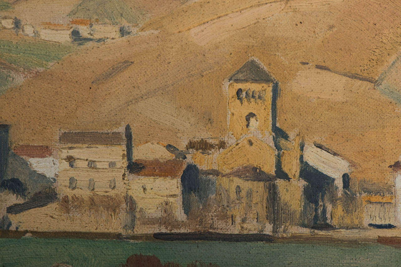 Adolphe Valette oil painting on board "Salles Ploughing", England 1971 ...