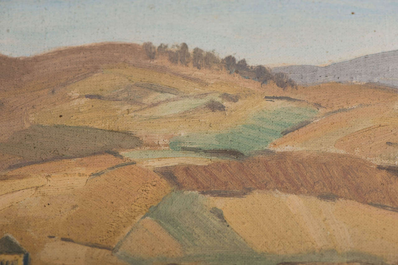 Adolphe Valette oil painting on board "Salles Ploughing", England 1971 ...