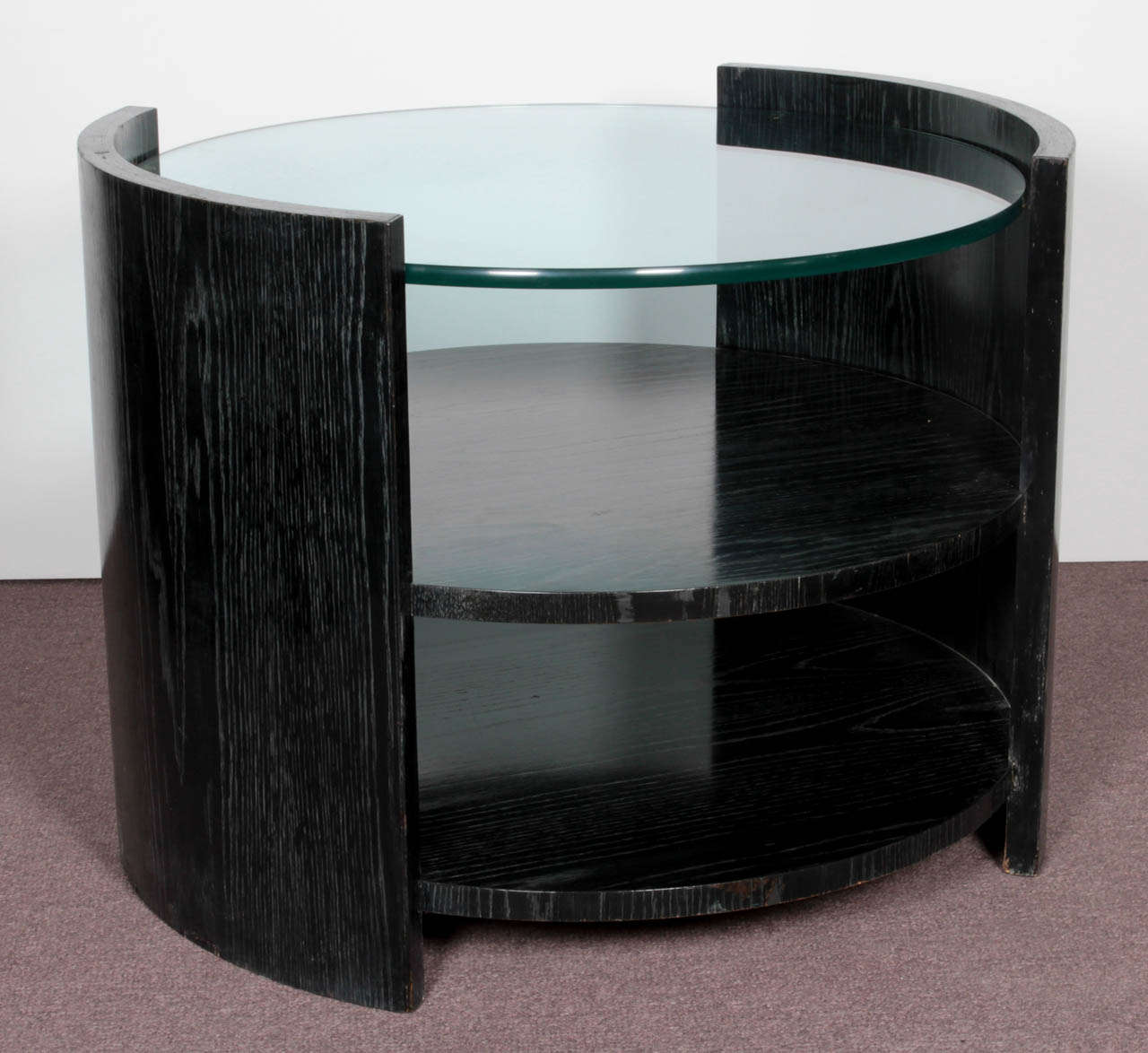 Ebonized Cerused Oak cocktail/ side table by Jay Spectre at 1stDibs ...