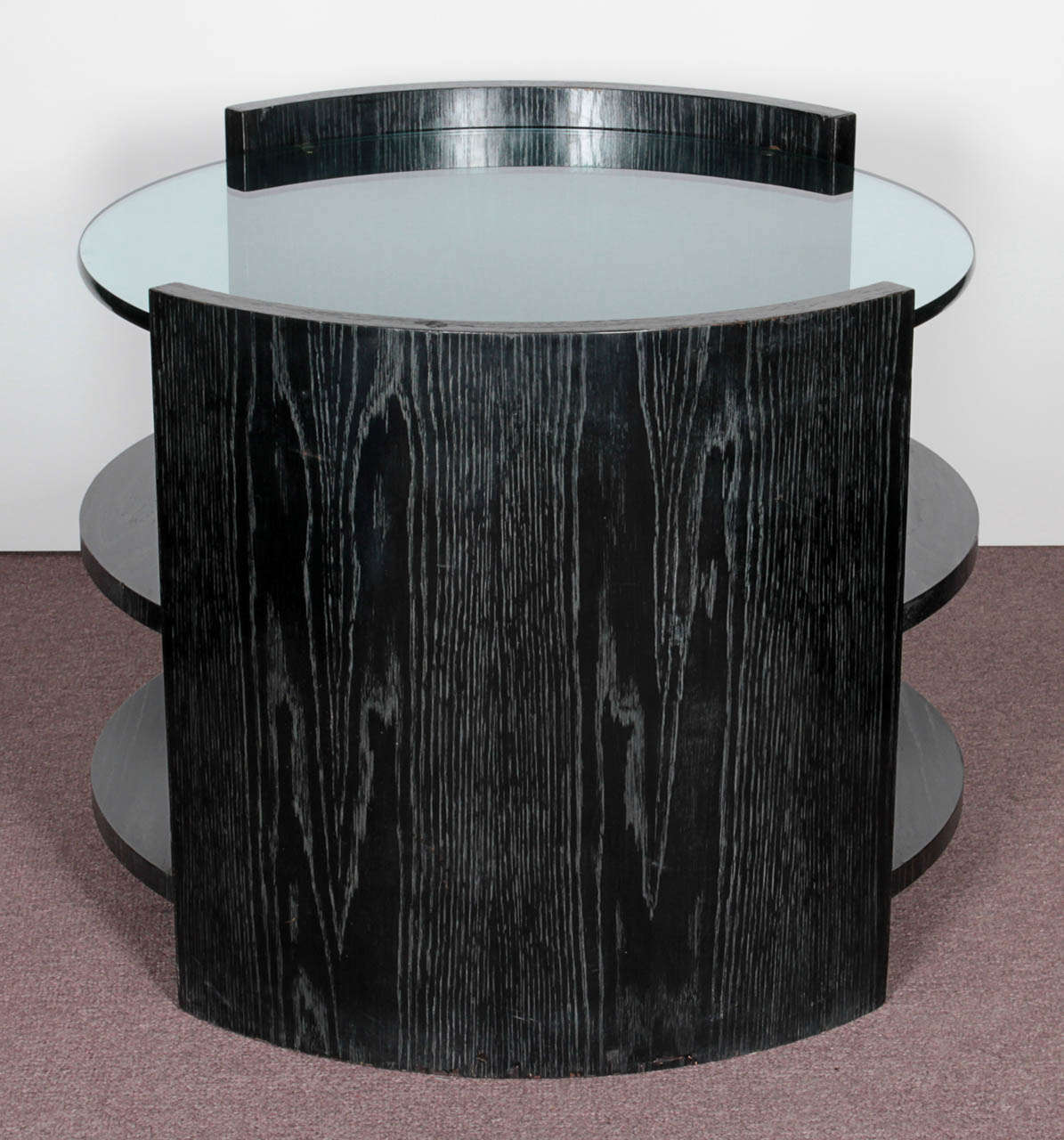 Ebonized Cerused Oak cocktail/ side table by Jay Spectre at 1stDibs ...