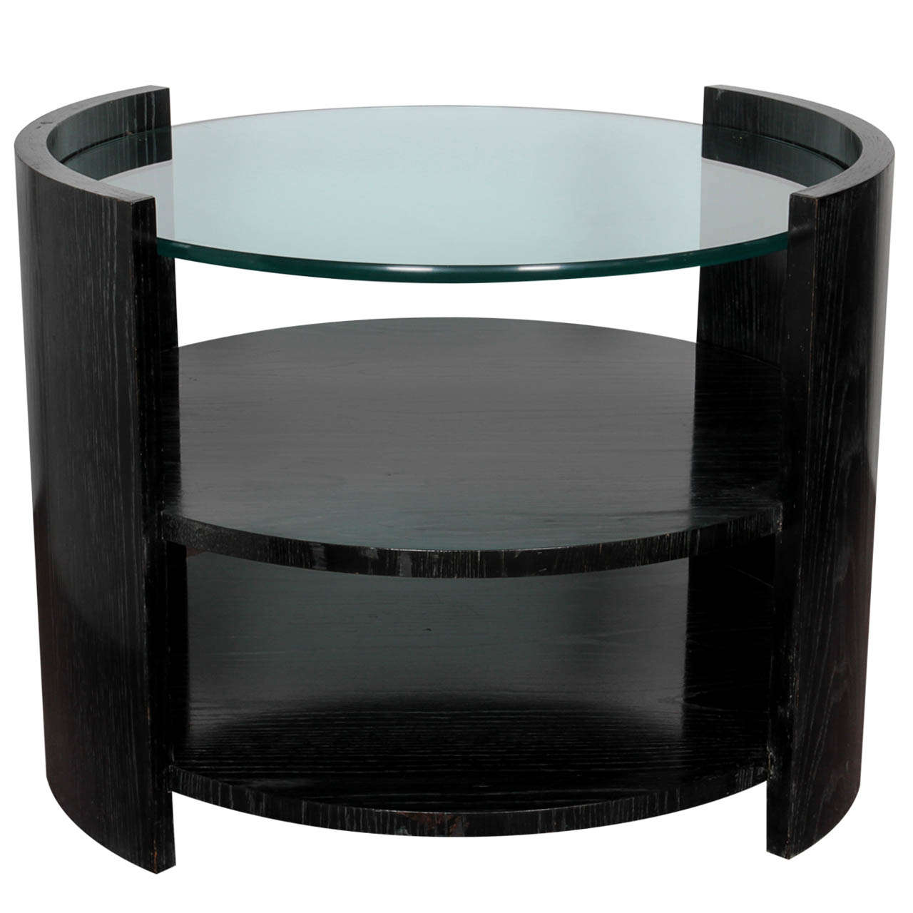 Ebonized Cerused Oak cocktail/ side table by Jay Spectre at 1stDibs ...