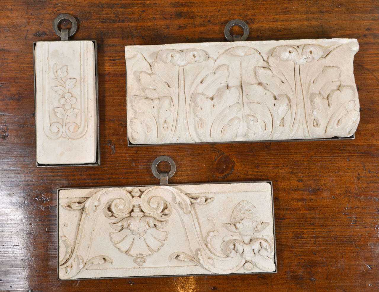 Iron Framed 19th Century Architectural Plaster Fragments at 1stDibs
