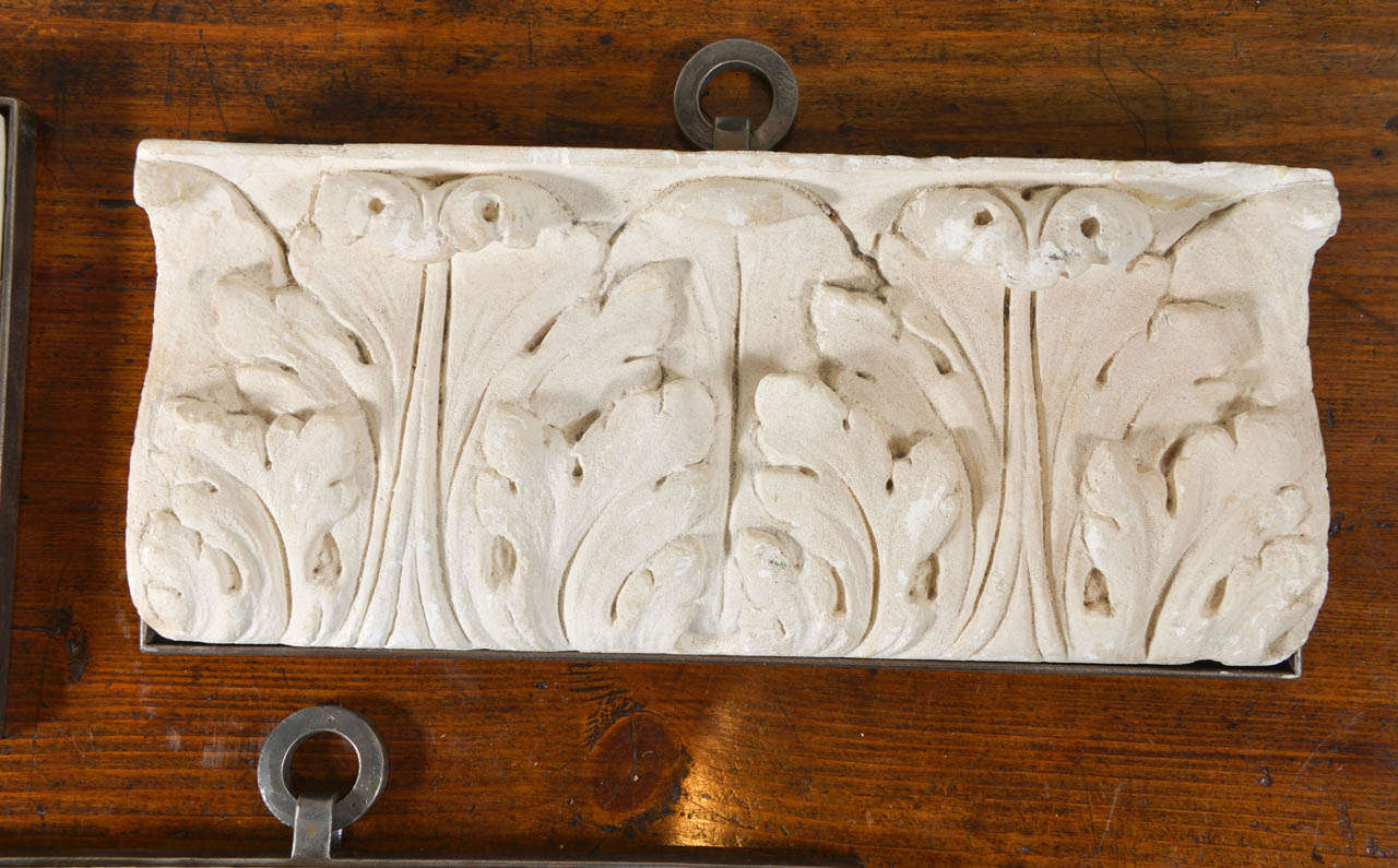 Iron Framed 19th Century Architectural Plaster Fragments at 1stDibs