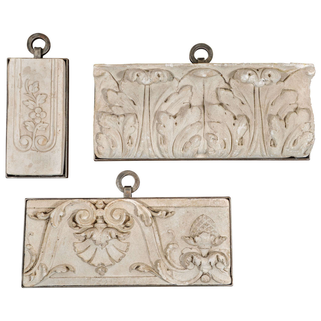 Iron Framed 19th Century Architectural Plaster Fragments at 1stDibs