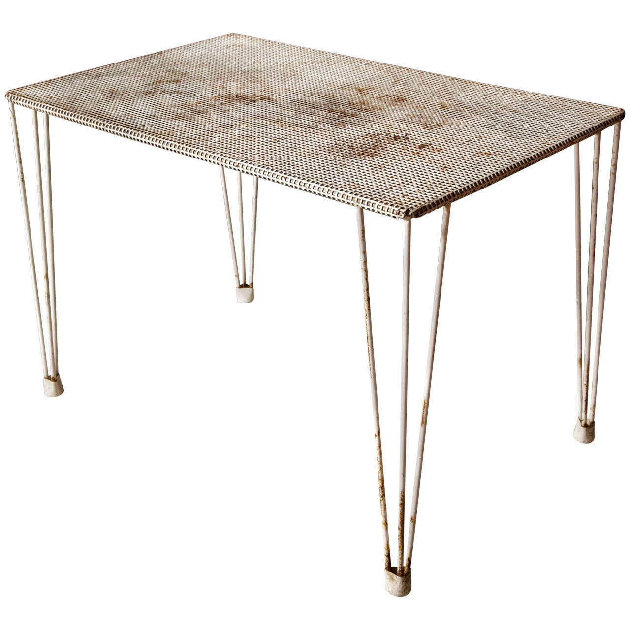 Table de patio Mathieu Matégot sur 1stDibs